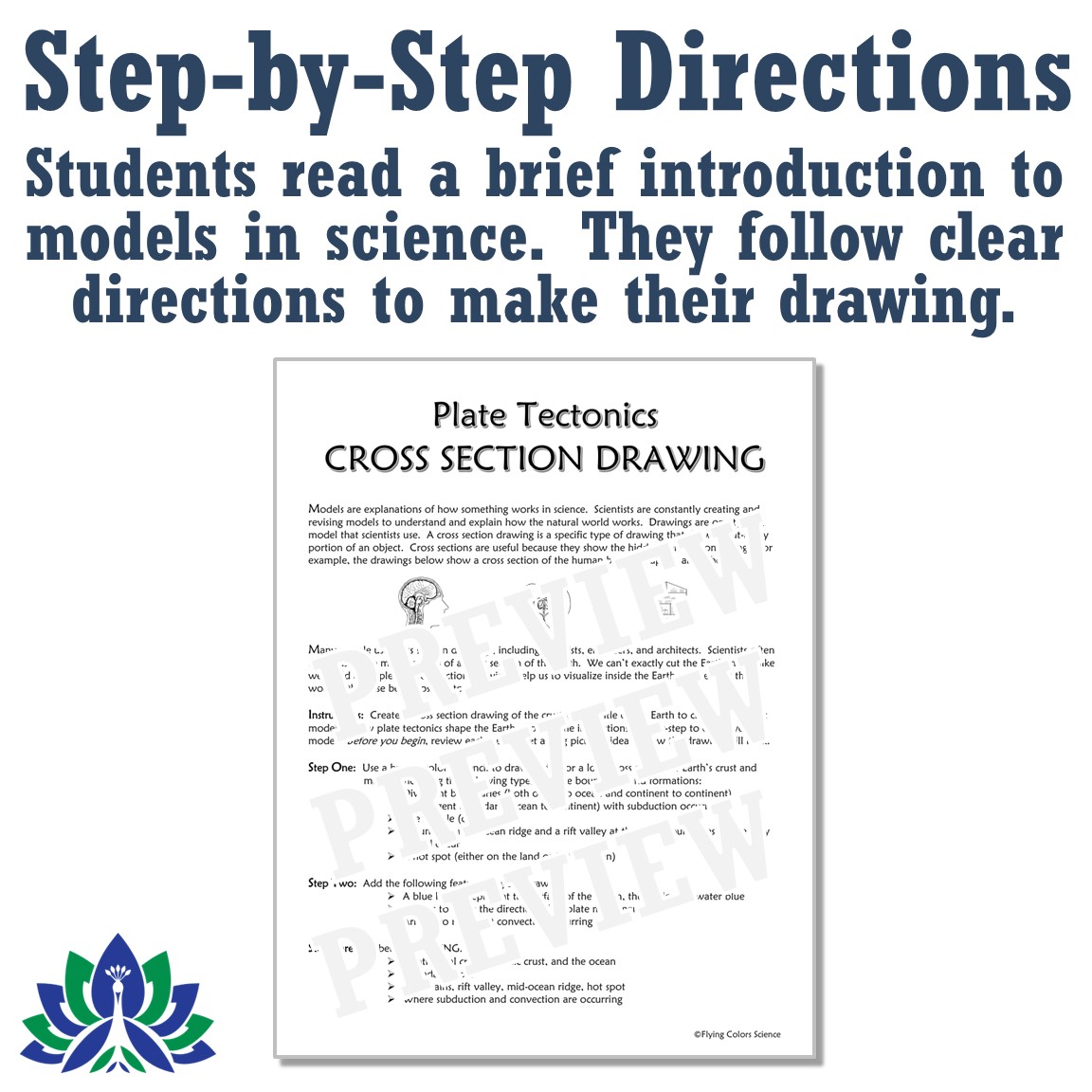 Plate Tectonics Activity: Create a Cross Section Drawing - Flying ...