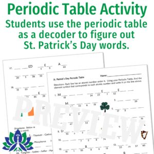 St. Patrick's Day Science Activity: Periodic Table Decoder - Flying ...