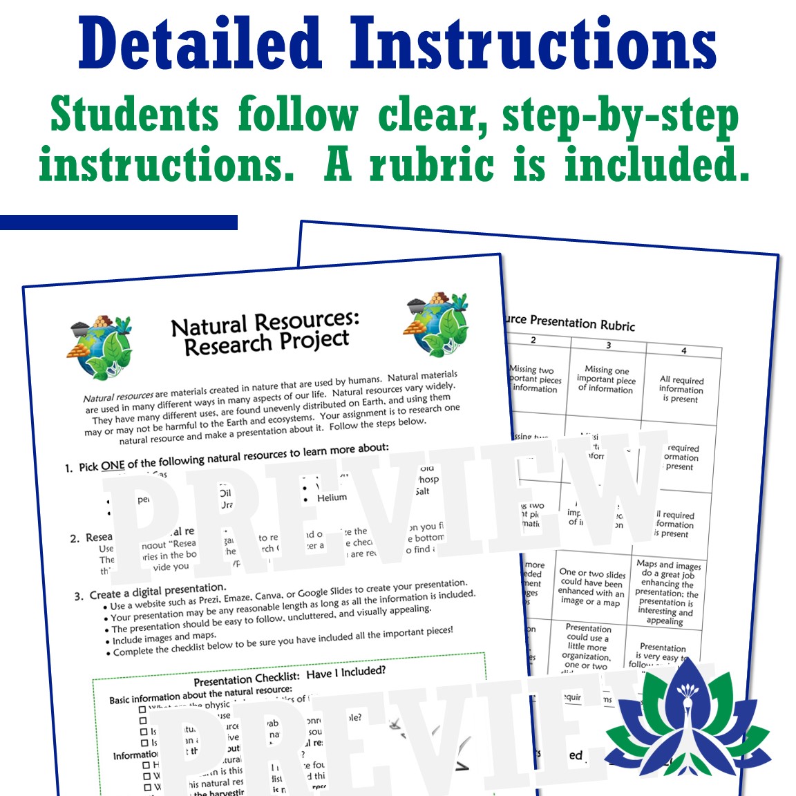 Natural Resources Research Project - Flying Colors Science