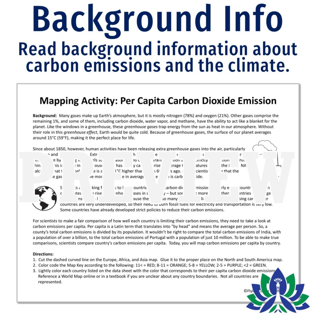 Climate Change Activity: Mapping Carbon Emissions - Flying Colors Science