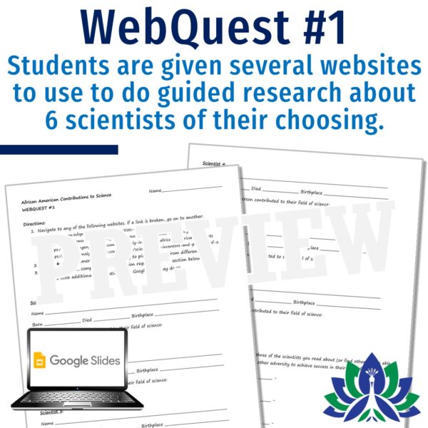 Black Scientists WEBQUEST - Flying Colors Science