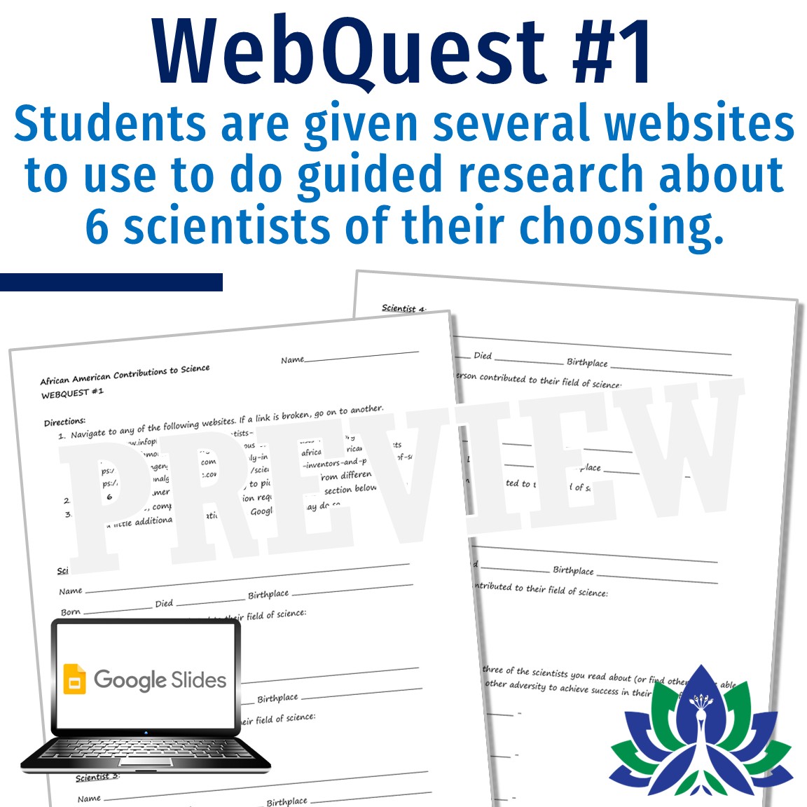 Black Scientists WEBQUEST - Flying Colors Science