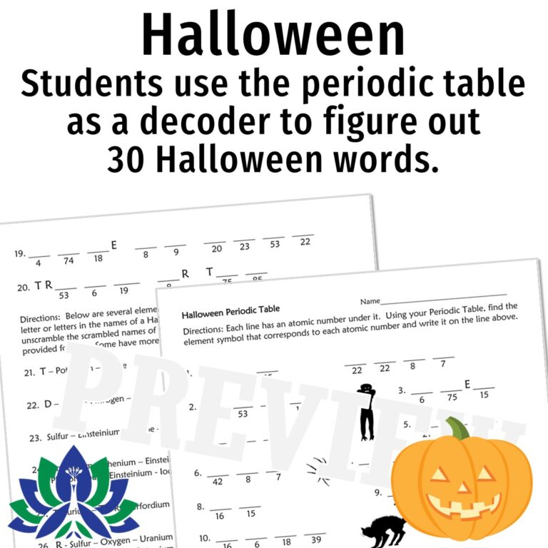 Holiday Periodic Table Decoder Activity Bundle - Flying Colors Science