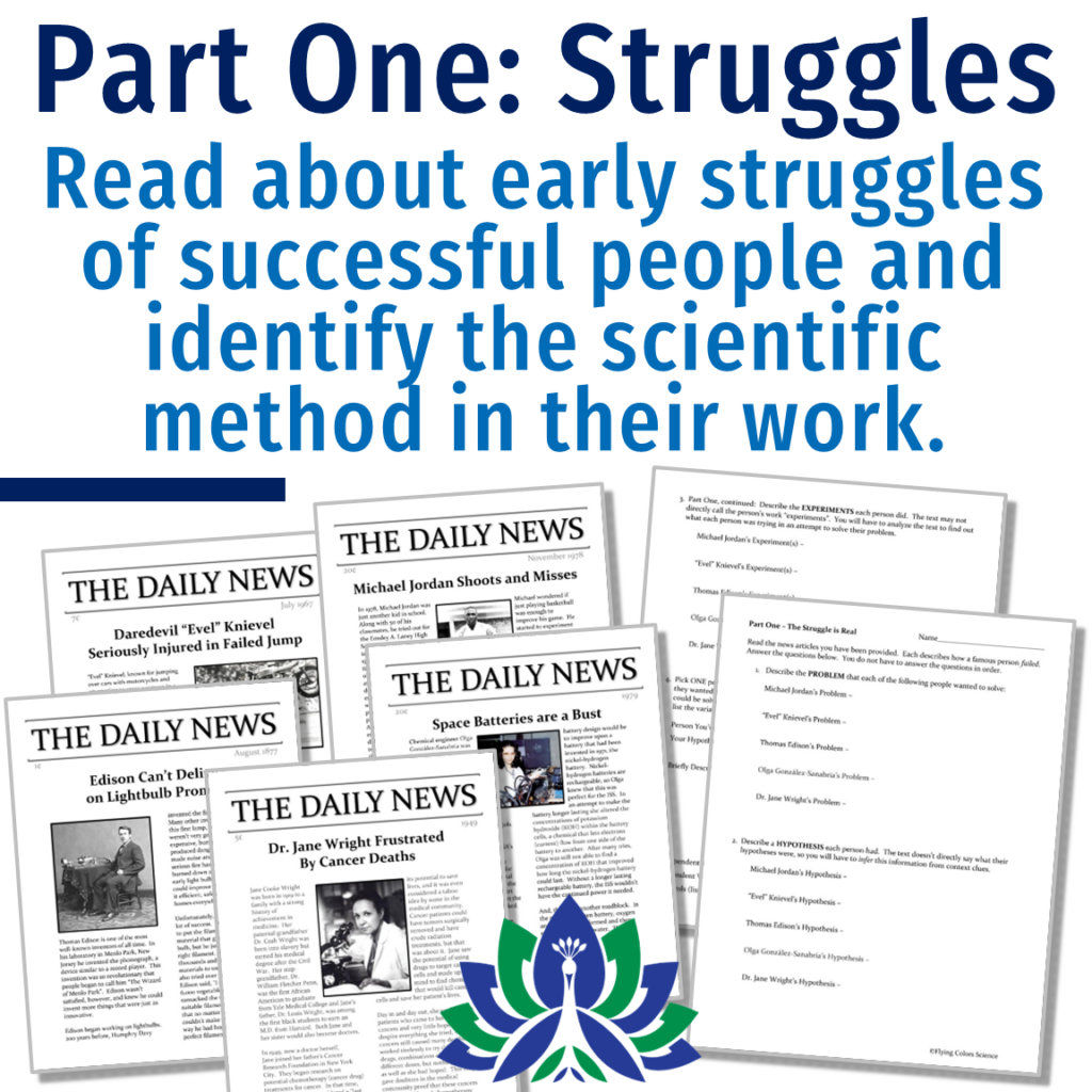 Growth Mindset Activity for Science Class - Flying Colors Science