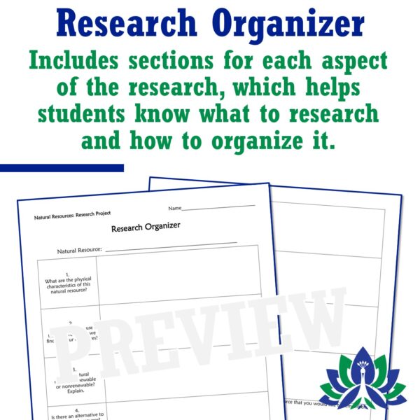 Natural Resources Research Project - Flying Colors Science
