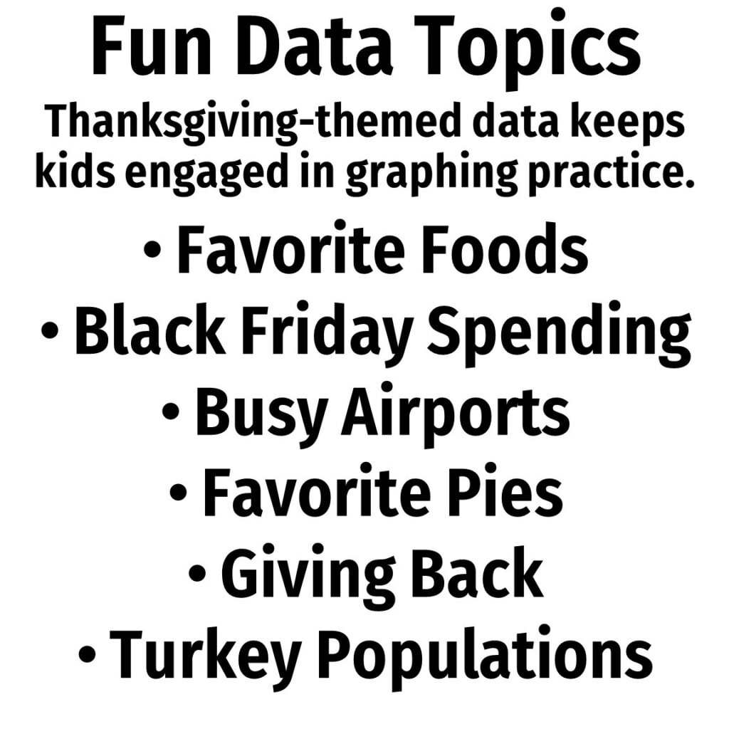 Thanksgiving Science Worksheet: Practice Graphing - Flying Colors Science