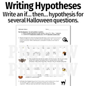 Halloween Science Worksheet: Scientific Method Review - Flying Colors ...