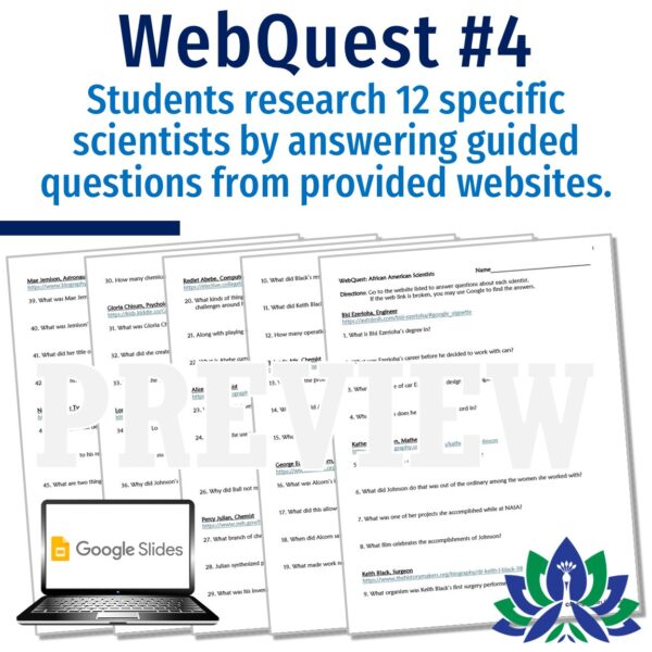 Black Scientists WEBQUEST - Flying Colors Science