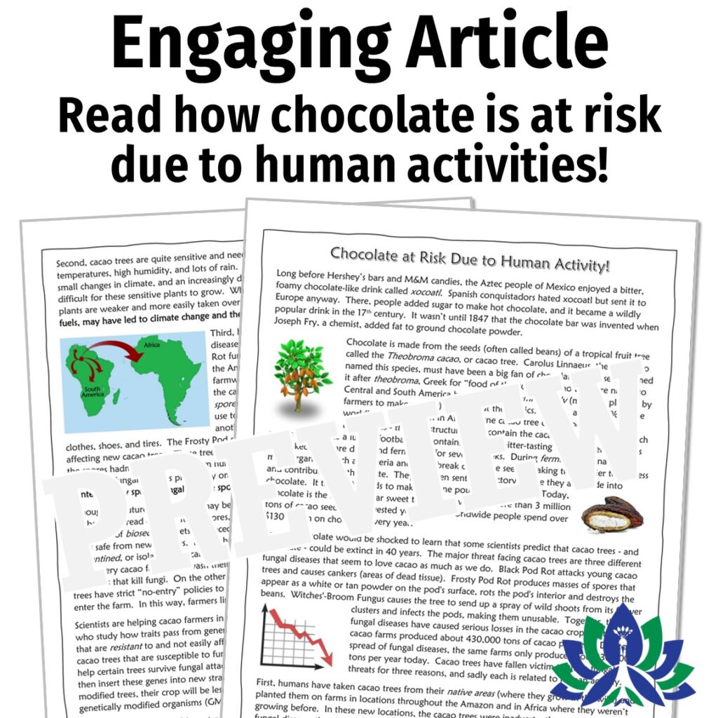 Valentine's Day Science Article: Human Impact on Chocolate - Flying ...