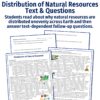 Uneven Distribution of Natural Resources Unit - Flying Colors Science