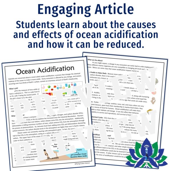 Coral Bleaching and Ocean Acidification Reading - Flying Colors Science
