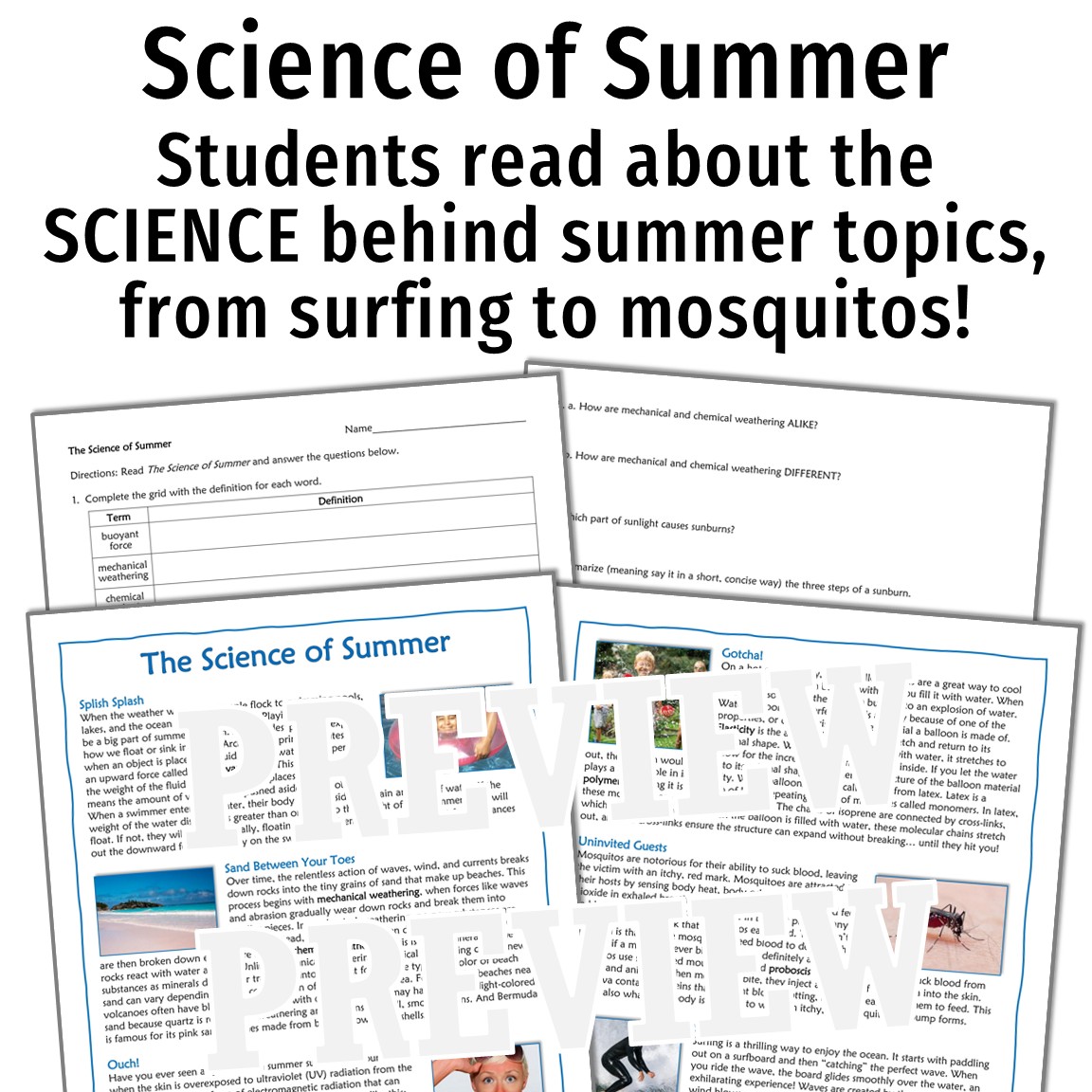 Summer and End of Year Science Activities - Flying Colors Science