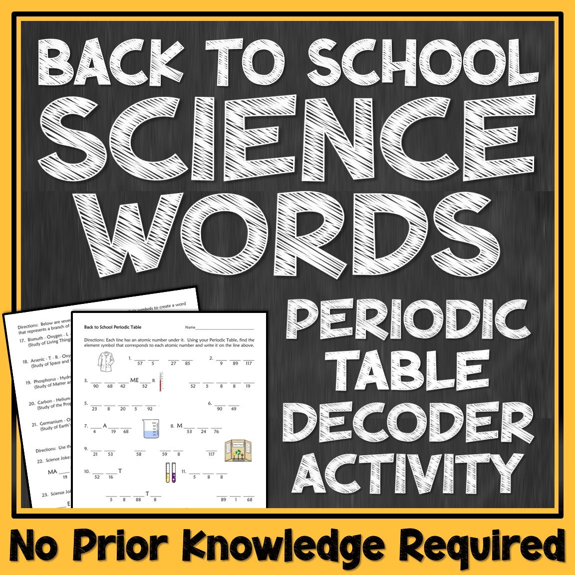 Back to School Science Activity: Periodic Table Decoder - Flying Colors ...