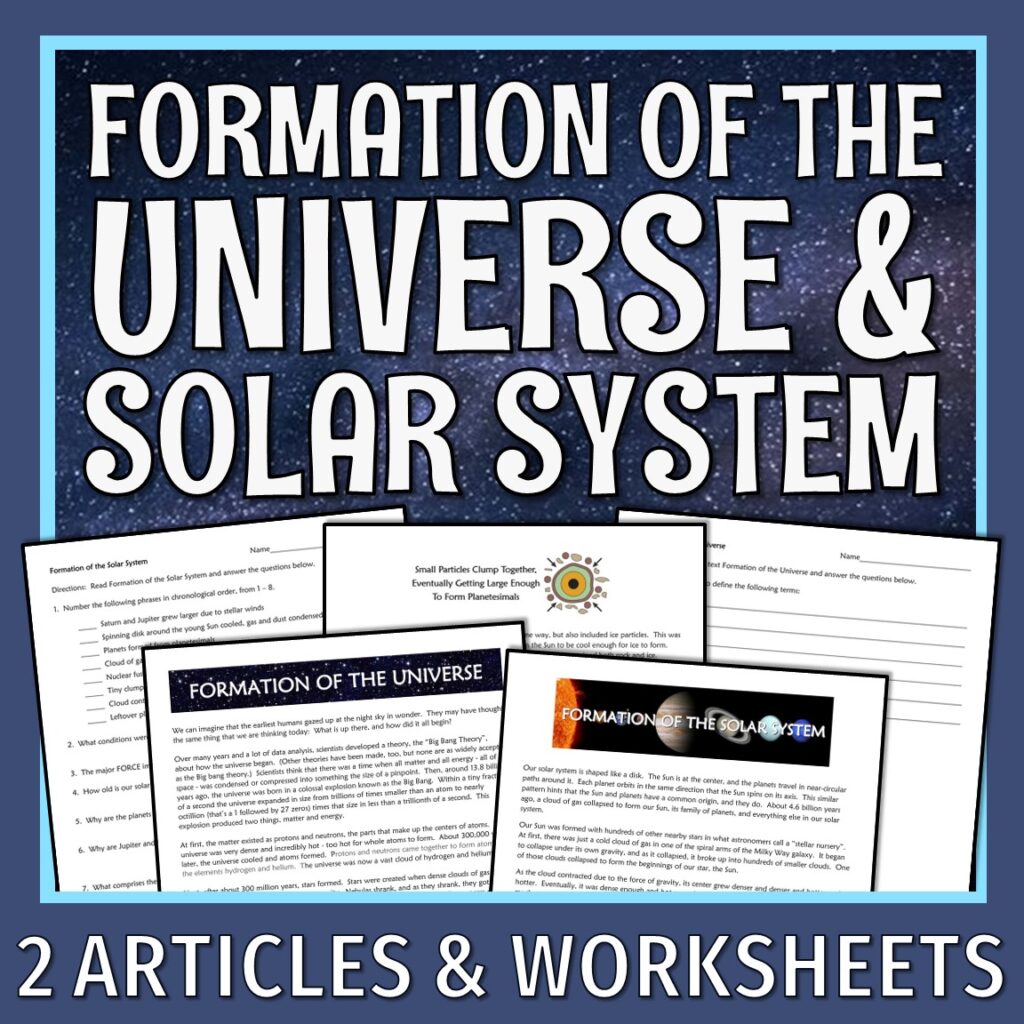 How the Universe Formed Article (with Solar System Formation) - Flying ...