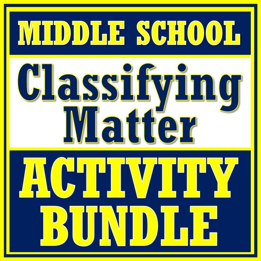 Classifying Matter Activity Bundle Flying Colors Science Classifying Matter Activity Bundle Flying Colors Science