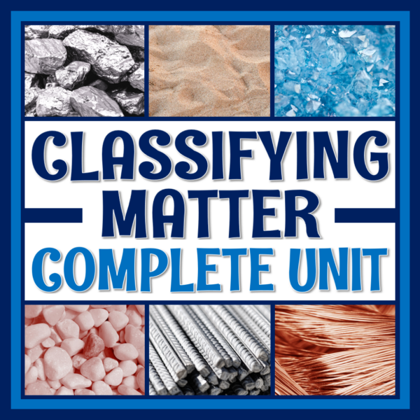 Classification of Matter Unit: Elements, Compounds, and Mixtures ...
