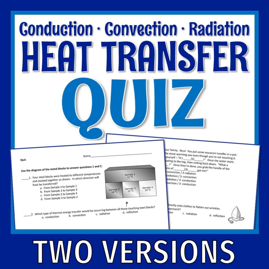 Heat Transfer QUIZ: Convection Conduction Radiation - Flying Colors Science