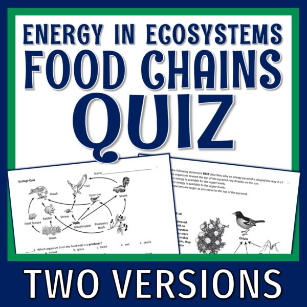 Food Chains and Energy in Ecosystems Quiz - Flying Colors Science