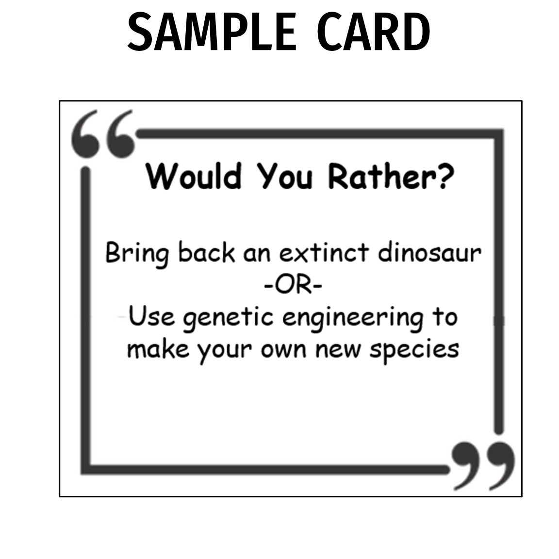 Would You Rather Science Game - Flying Colors Science