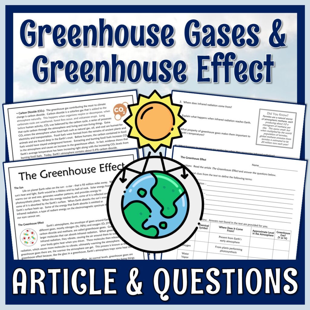 Greenhouse Effect Reading and Worksheet - Flying Colors Science