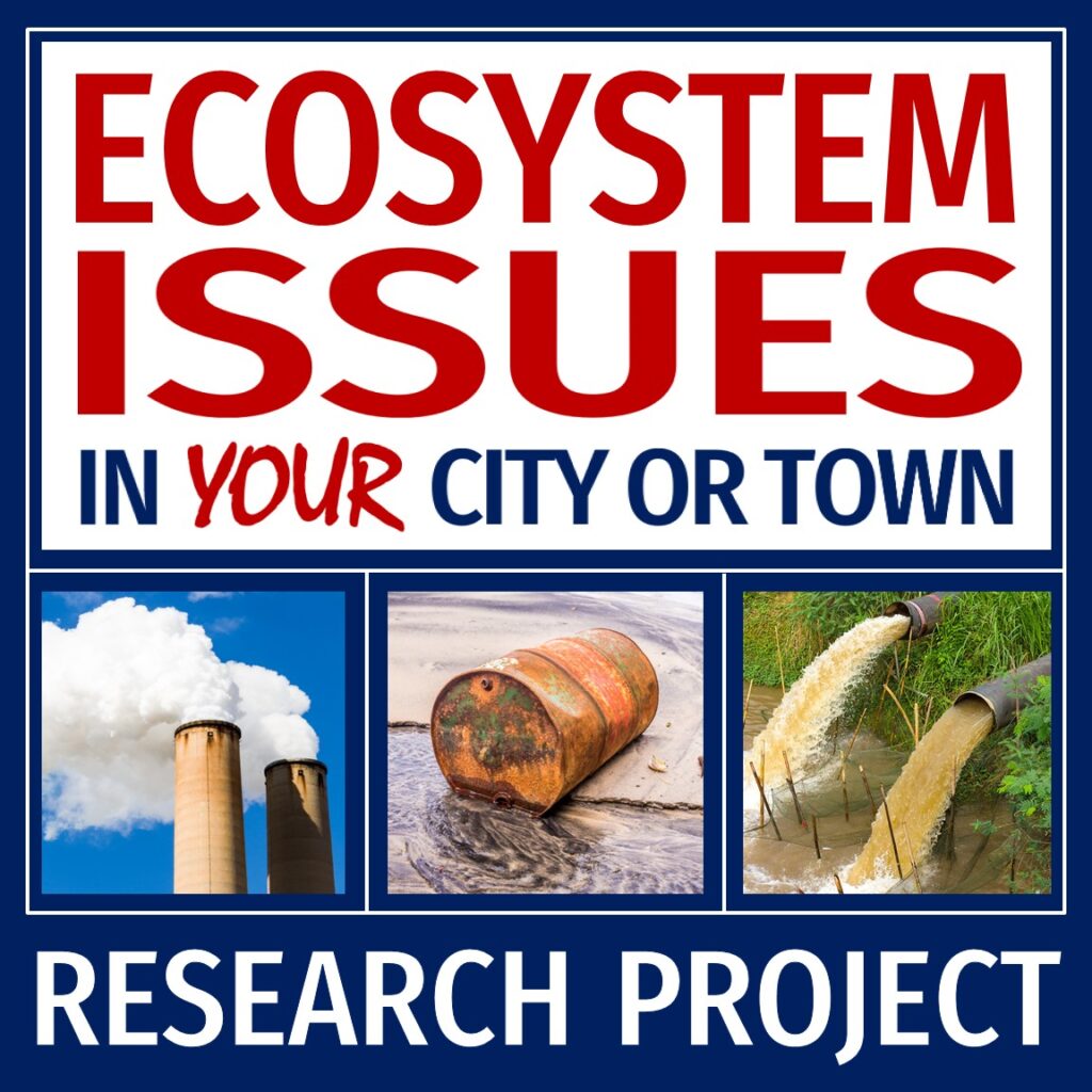 Human Impact on the Environment Project: Research an Issue in YOUR Town ...