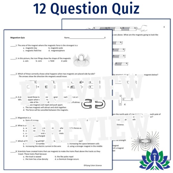 Magnets and Magnetism Quiz and Notes - Flying Colors Science