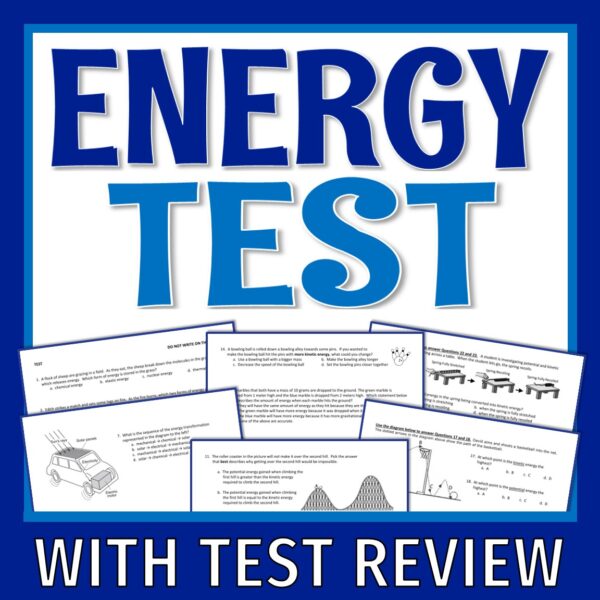 Middle School Energy Test - Flying Colors Science