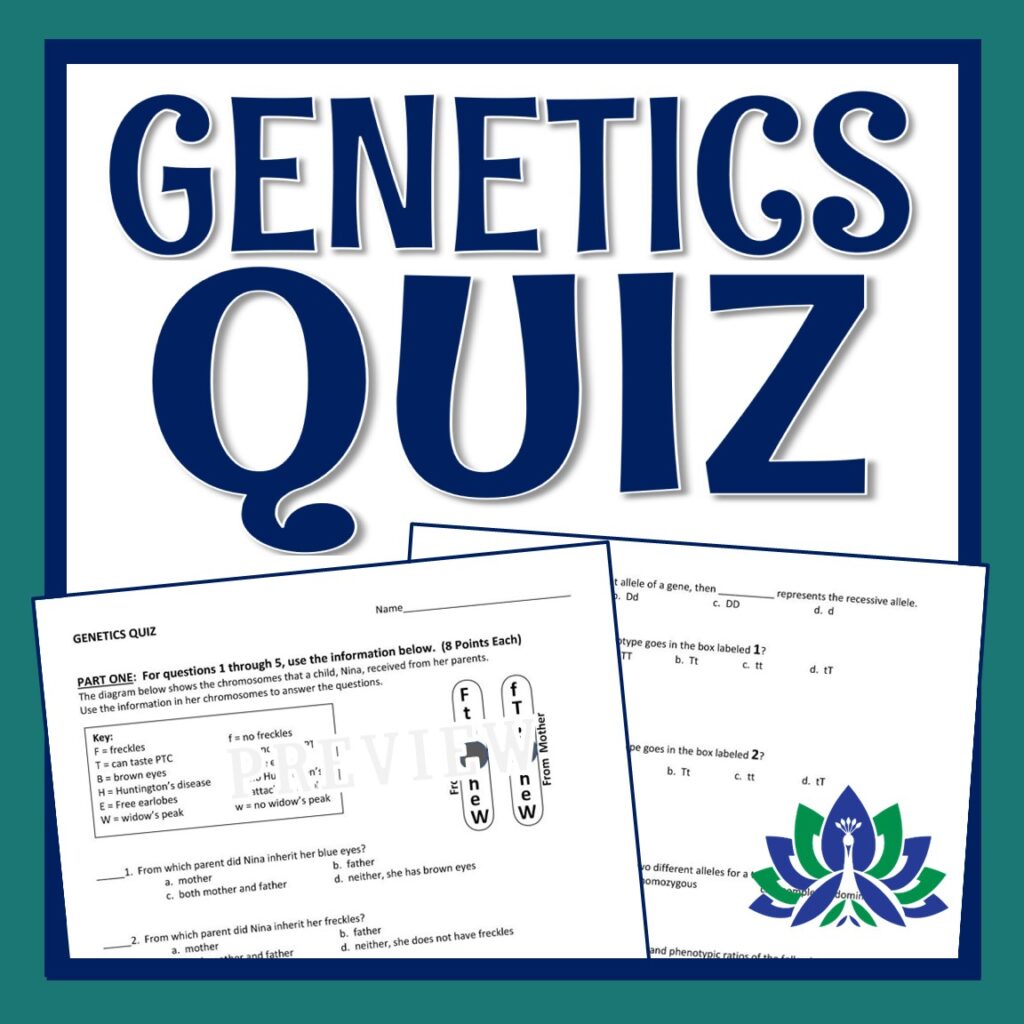 Genetics Quiz - Flying Colors Science