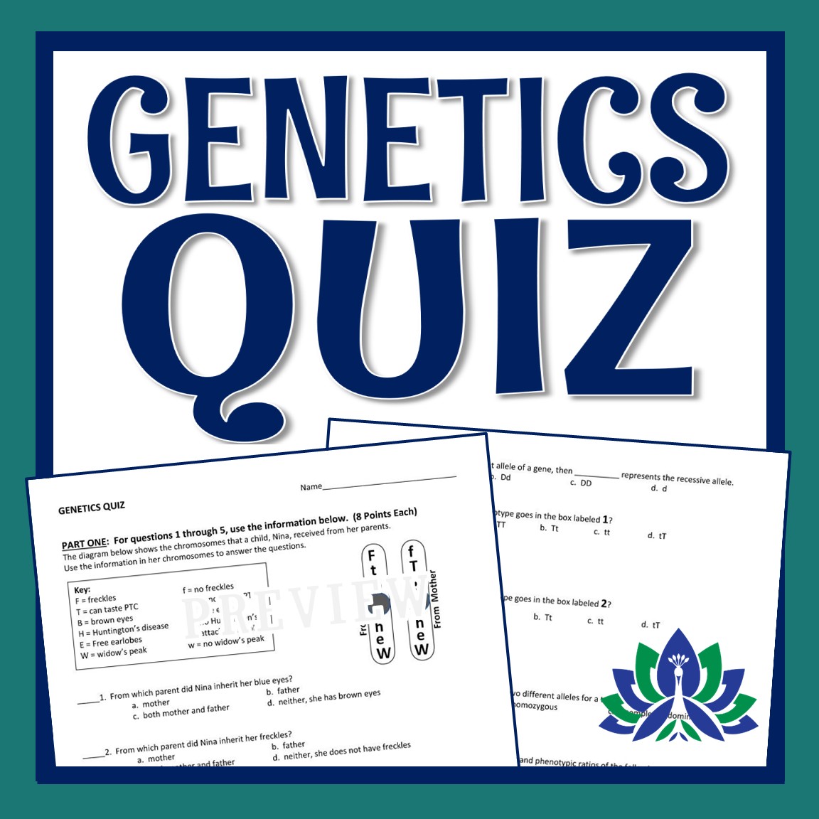 Genetics Quiz - Flying Colors Science