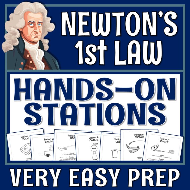 Newton's 1st Law Activity: Inertia Stations - Flying Colors Science