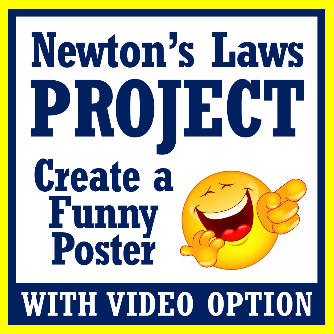 Newton s Laws Of Motion Project Funny Poster Activity Flying Colors