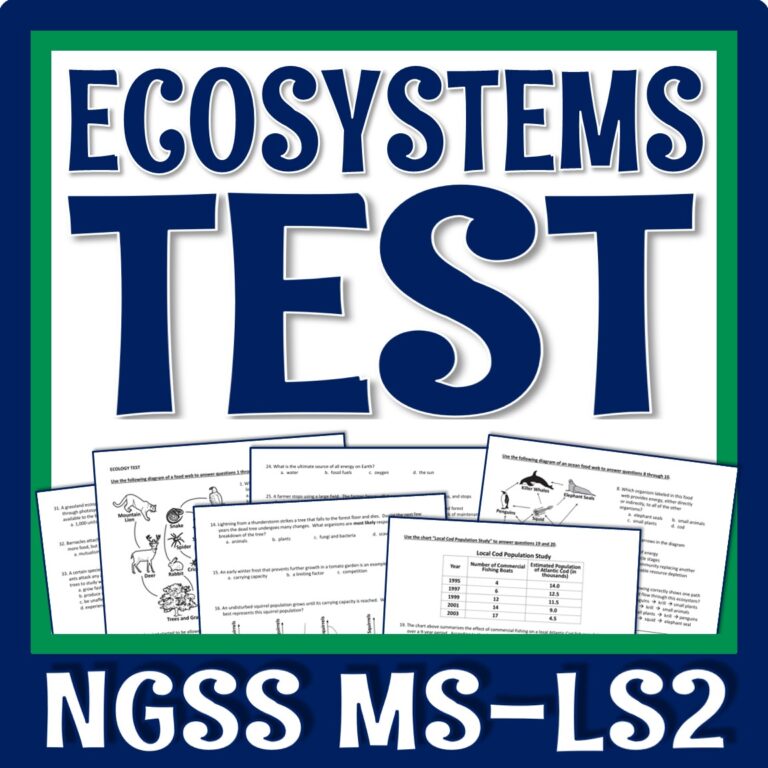 Ecosystems Test - Flying Colors Science