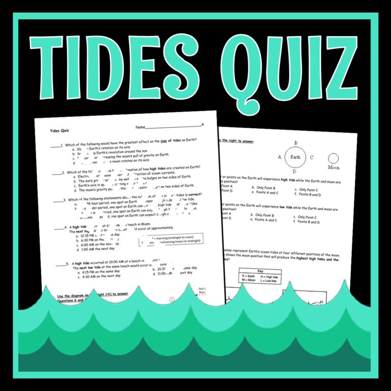 Ocean Tides Quiz - Flying Colors Science