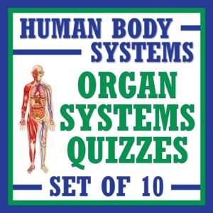 Set of 10 Human Body Organ Systems Quizzes - Flying Colors Science