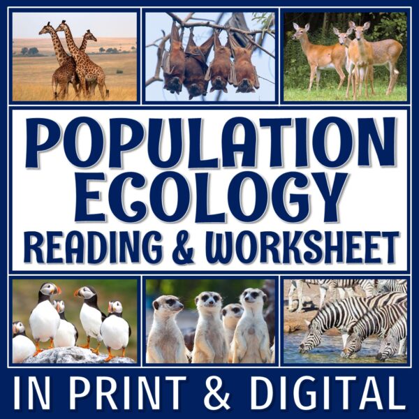 Populations Reading and Worksheet - Flying Colors Science