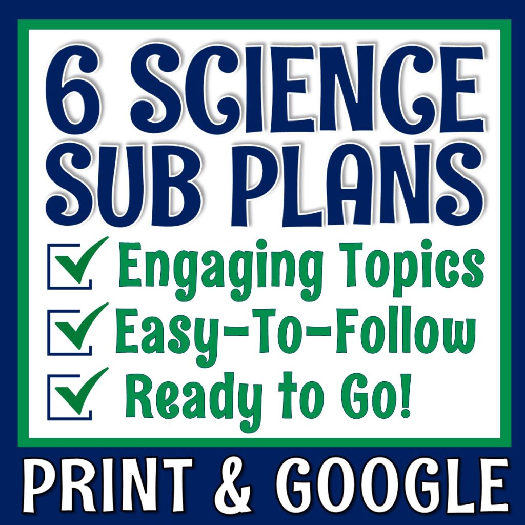 Emergency Science Sub Plans - Flying Colors Science