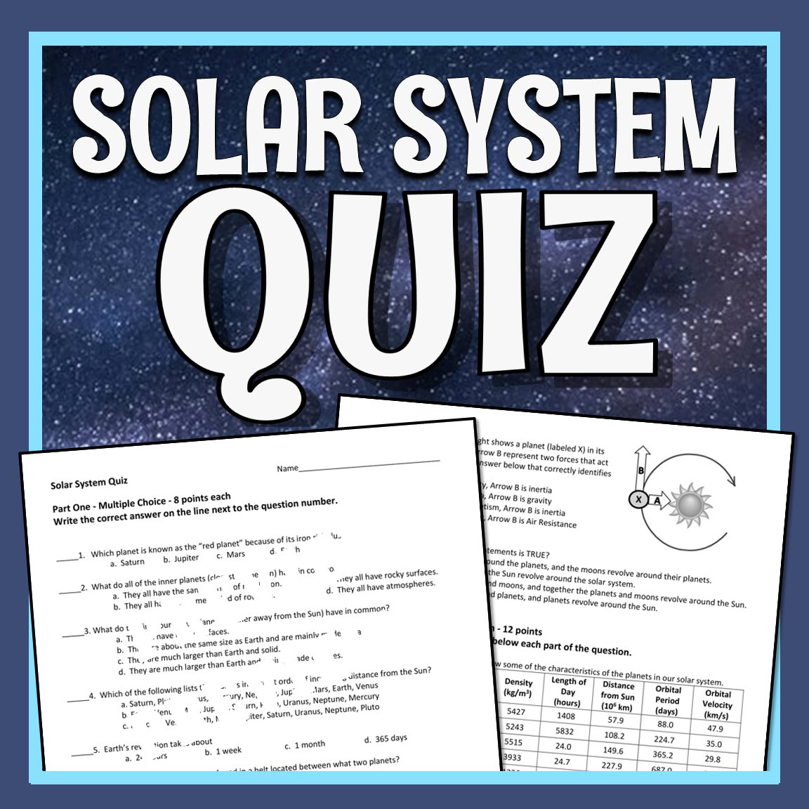 Solar System Quiz - Flying Colors Science