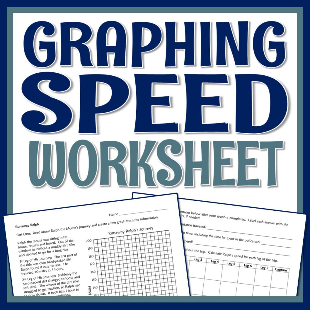 Speed Graphs Worksheet - Flying Colors Science