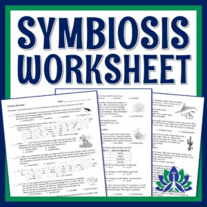 Symbiosis Worksheet - Flying Colors Science