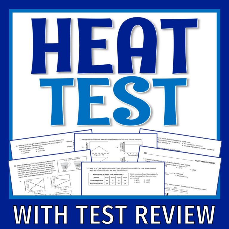 Thermal Energy Heat Test - Flying Colors Science