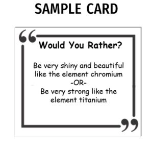 Would You Rather Science Game - Flying Colors Science