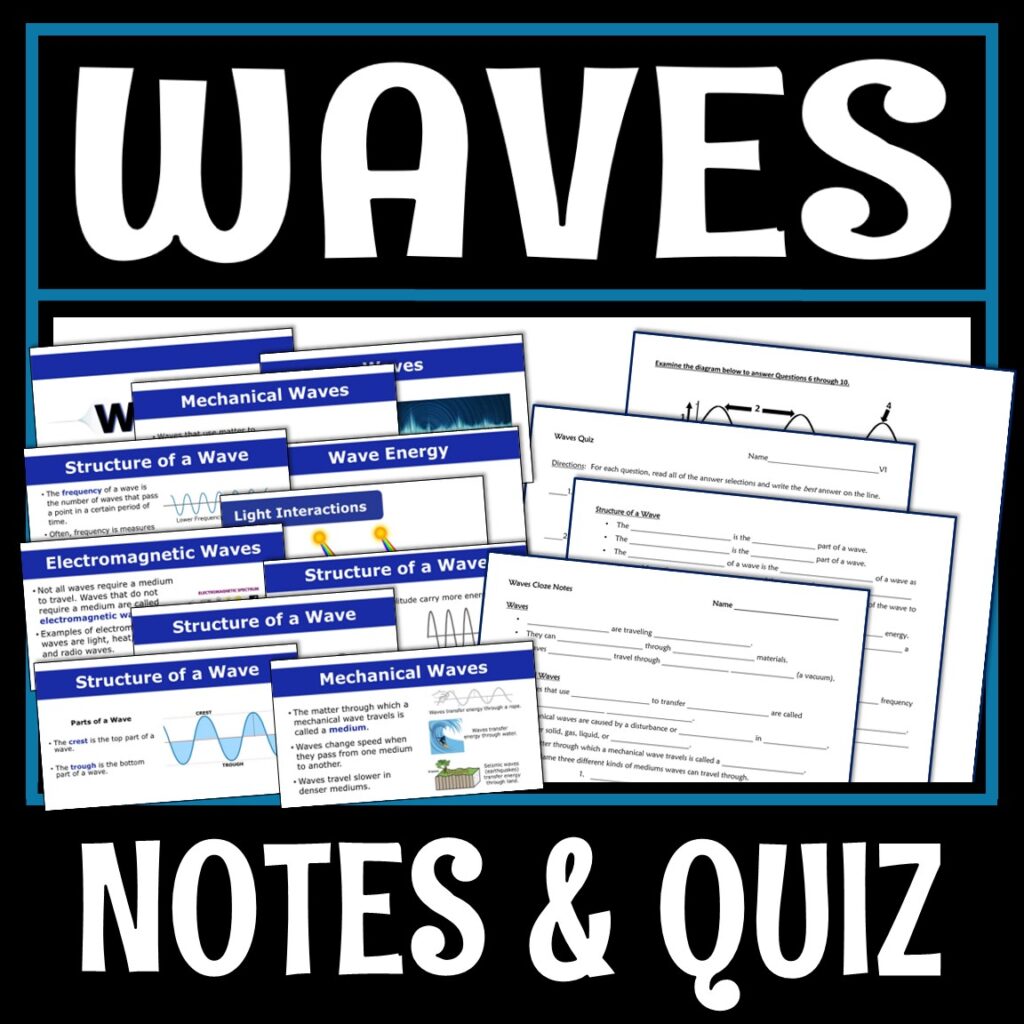 Properties of Waves Notes and Quiz - Flying Colors Science