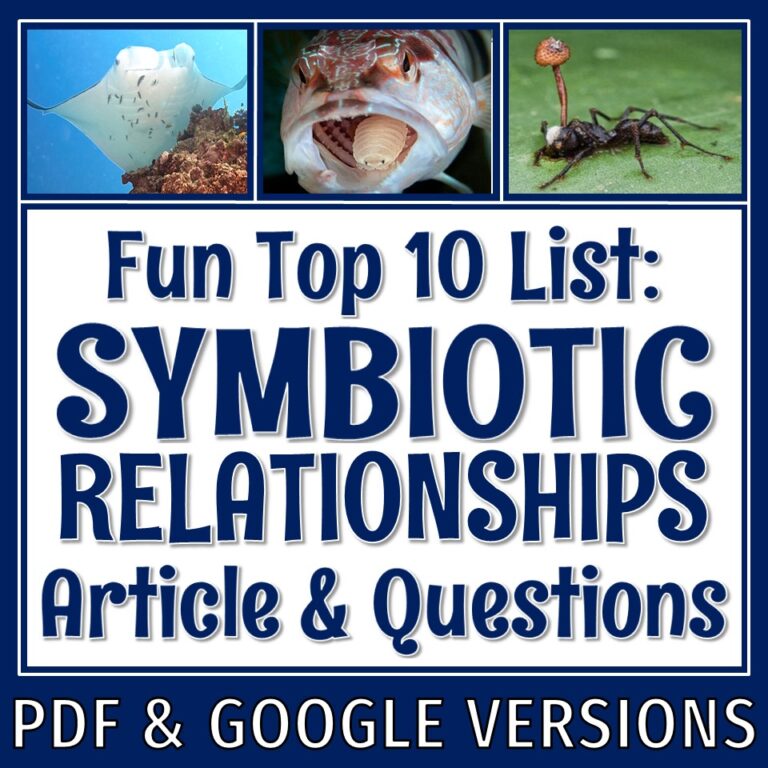 10 Coolest Examples of Symbiosis Article and Worksheet - Flying Colors ...