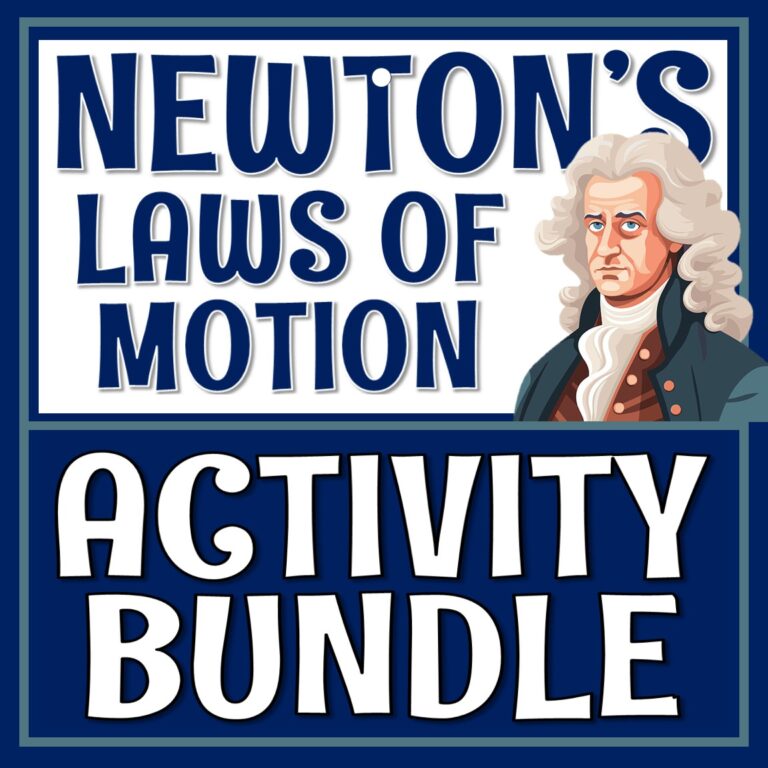 Newton's Laws of Motion Activities Bundle - Flying Colors Science