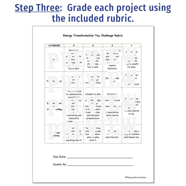 Energy Transformations Project - Flying Colors Science