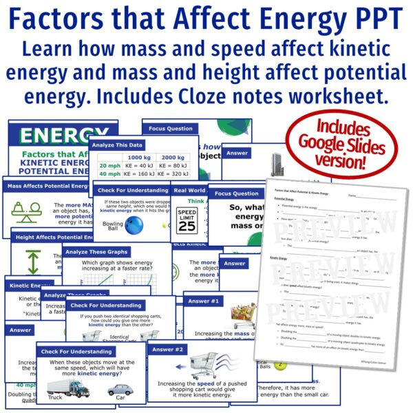 Middle School Energy Notes - Flying Colors Science
