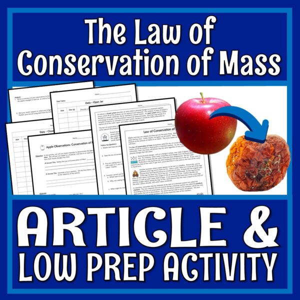 Law of Conservation of Mass Activity with Reading - Flying Colors Science