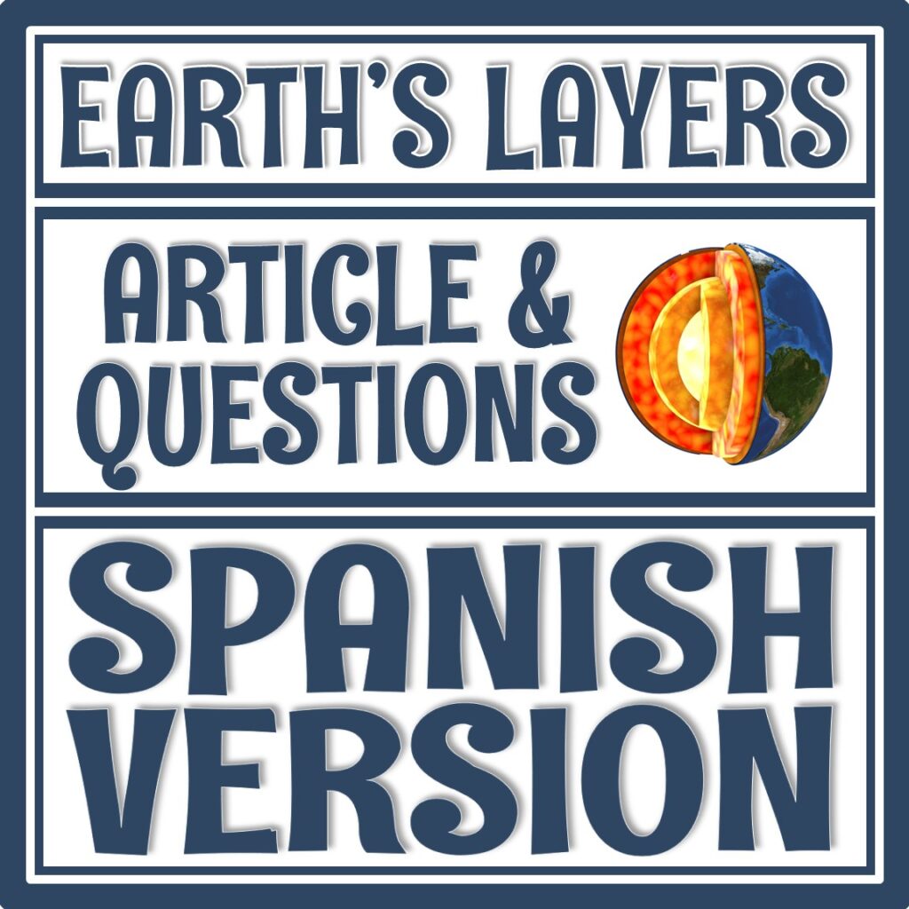 Earth's Layers Reading IN SPANISH - Flying Colors Science