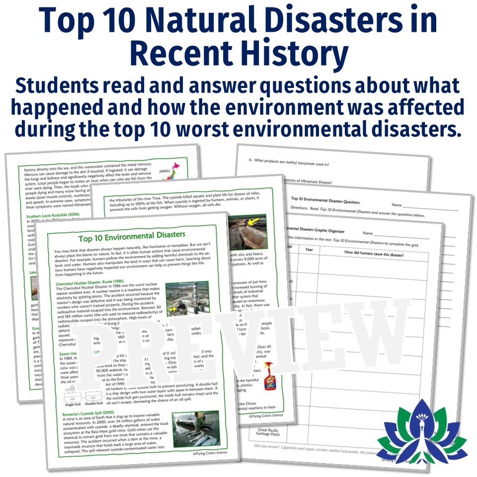 Emergency Earth Science Sub Plans: 5 Engaging Readings and Worksheets ...