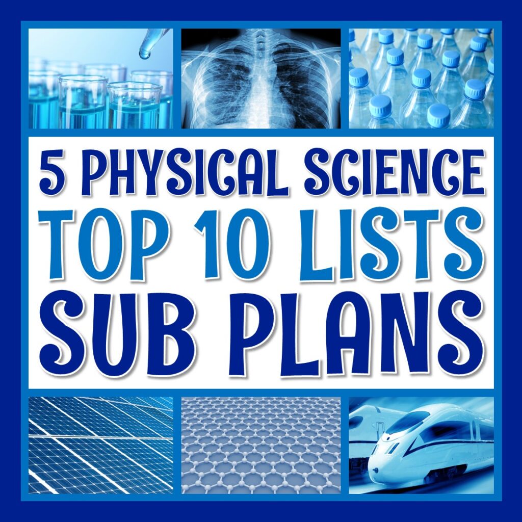 Emergency Physical Science Sub Plans: 5 Engaging Readings and ...